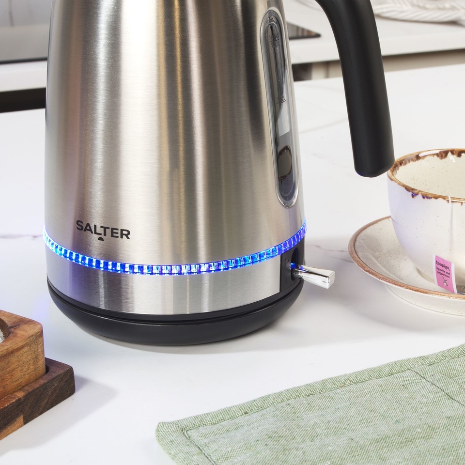 Salter Jug Kettle Lumie 1.7 L 360° Swivel Base Stainless Steel Easy ...