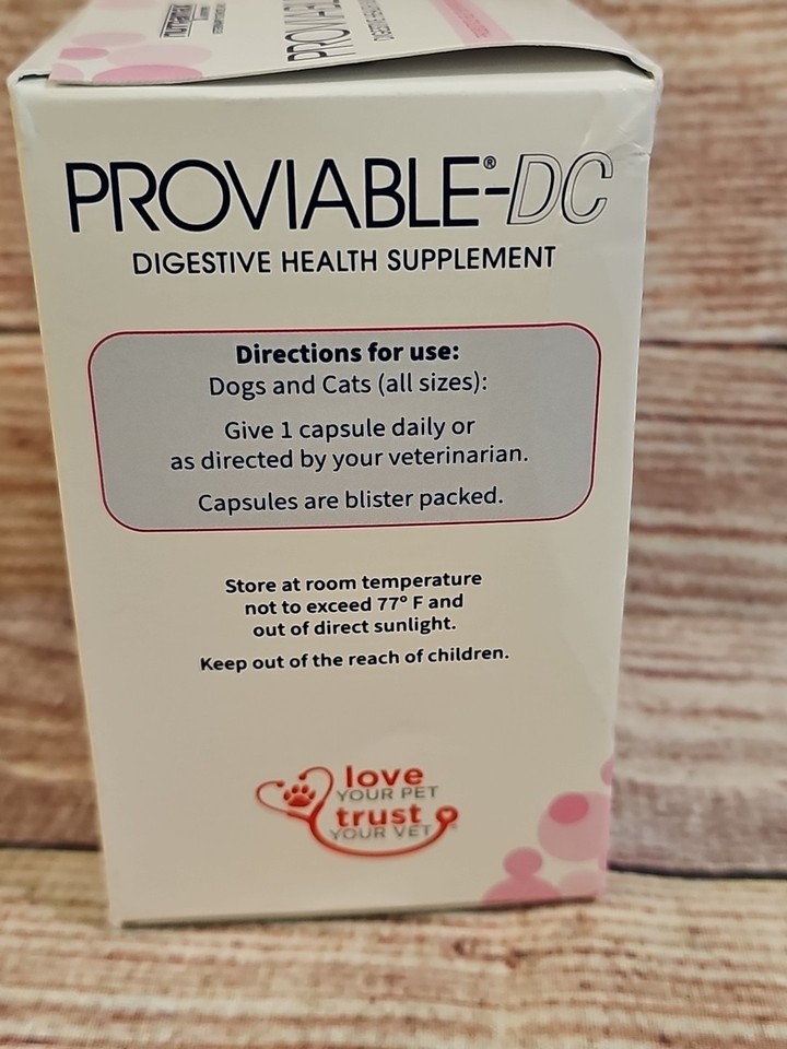 Nutramax Laboratories Proviable DC Dog and Cat 80 Blister Packed ...