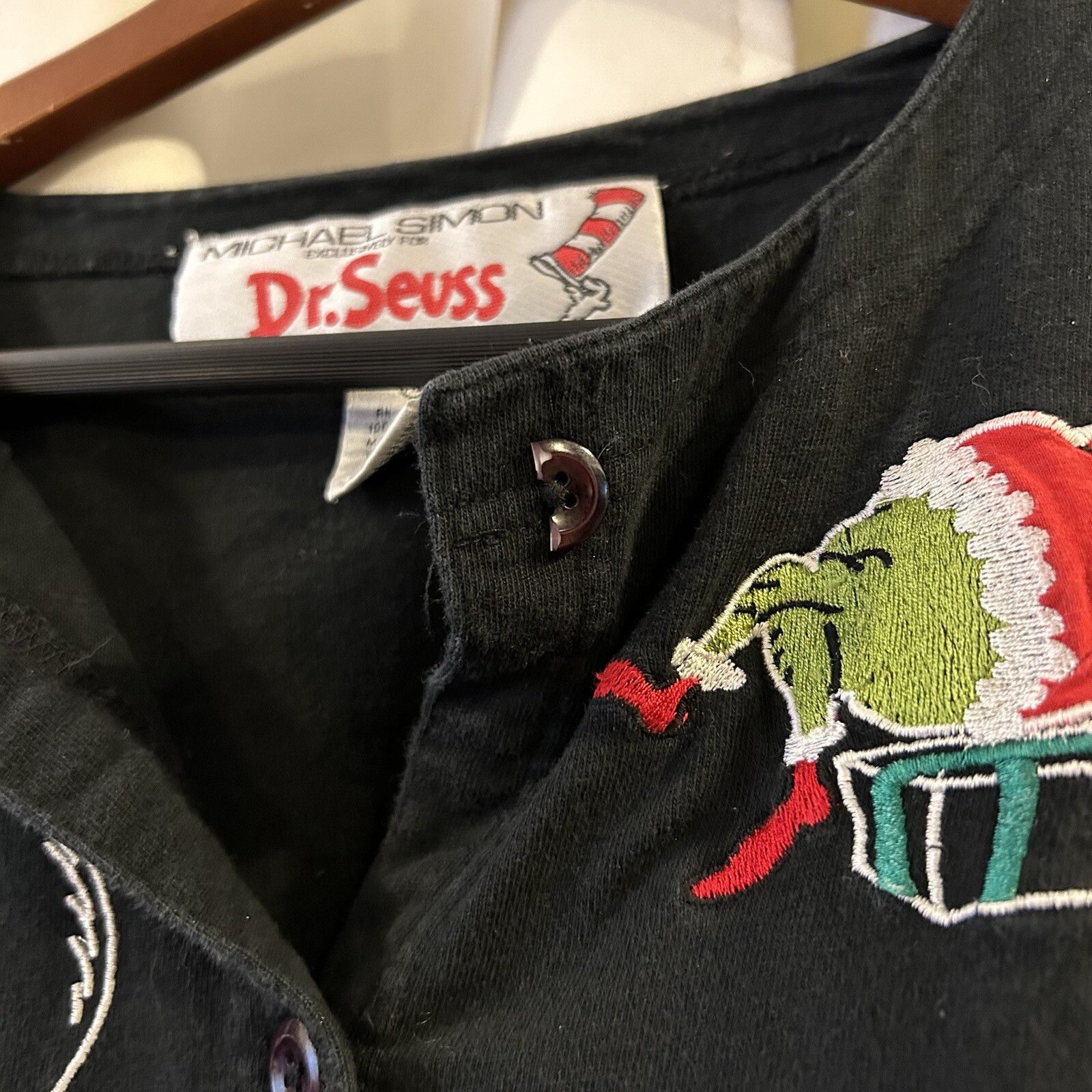 Vintage Michael Simon Dr Seuss Grinch Christmas Sweat… - Gem