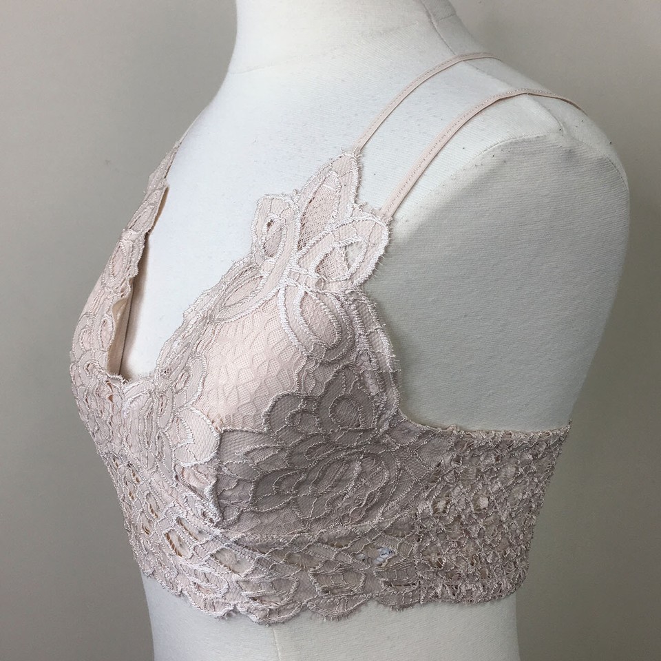 Anemone Women's Sexy Comfortable Lace Wireless Stretch Bra Bralette Top ...