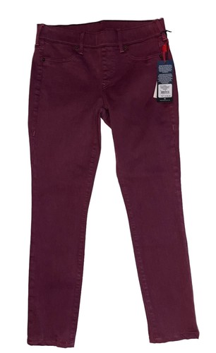 TRUE RELIGION Size Small Maroon Crop Runway Skinny Stretch Legging ...