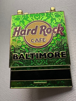 HARD ROCK CAFE BOSTON Green MATCHBOOK Pin Limited edition 400 | eBay