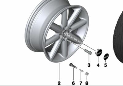 OEM Mini Cooper Center Hub Cap Black MINI Logo 50mm 36131171069 | eBay