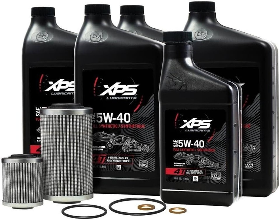Can-am 4T 5W-40 Full Synthetic Oil Change Kit for Rotax 991 (SE5 ...