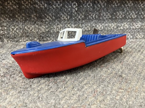 * VINTAGE IDEAL PLASTIC WIND UP BOAT TOY WITH KEY WORKING *BC | eBay