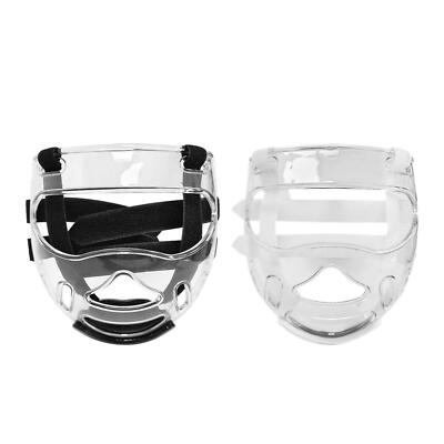 Taekwondo Face Mask Transparent Sparring Mask Training Face Protection ...