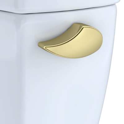 Toto Right Hand Trip Lever Polished Brass for Drake & Carusoe Toilet ...