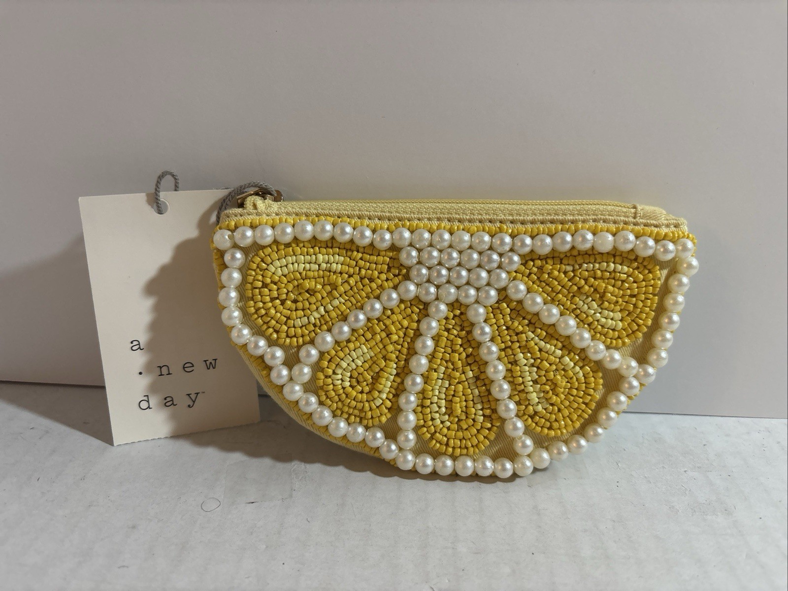 Beaded Lemon Coin Purse By A New Day | eBay