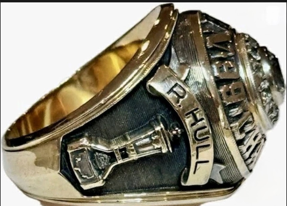 1966-1967 CHICAGO BLACKHAWKS NHL Stanley Cup CHAMPIONSHIP RING BOBBY ...