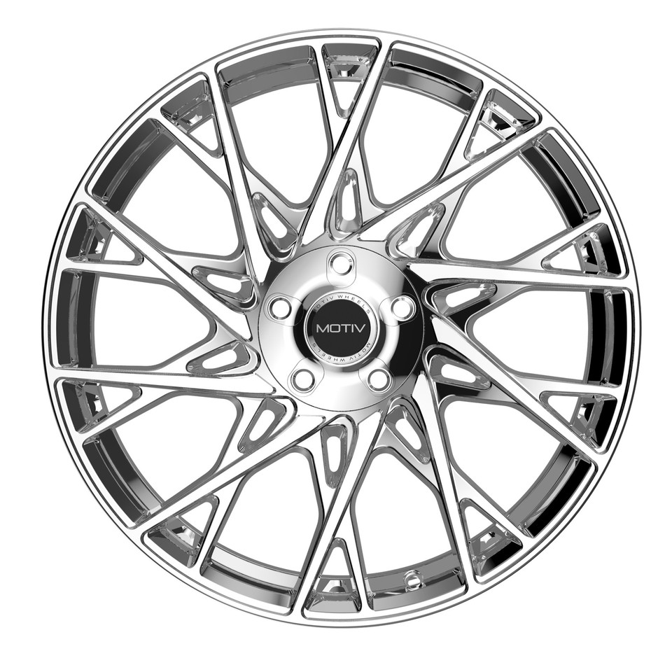 Motiv Wheels 430C Maestro 17x7.5 +40 Chrome 5X100 5x114.3 (QTY 1 ...