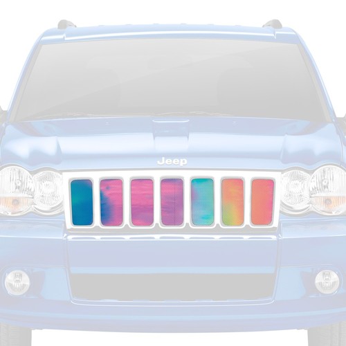 For Jeep Wrangler 18-25 1-Pc Rainbow Chrome Style Perforated Main ...