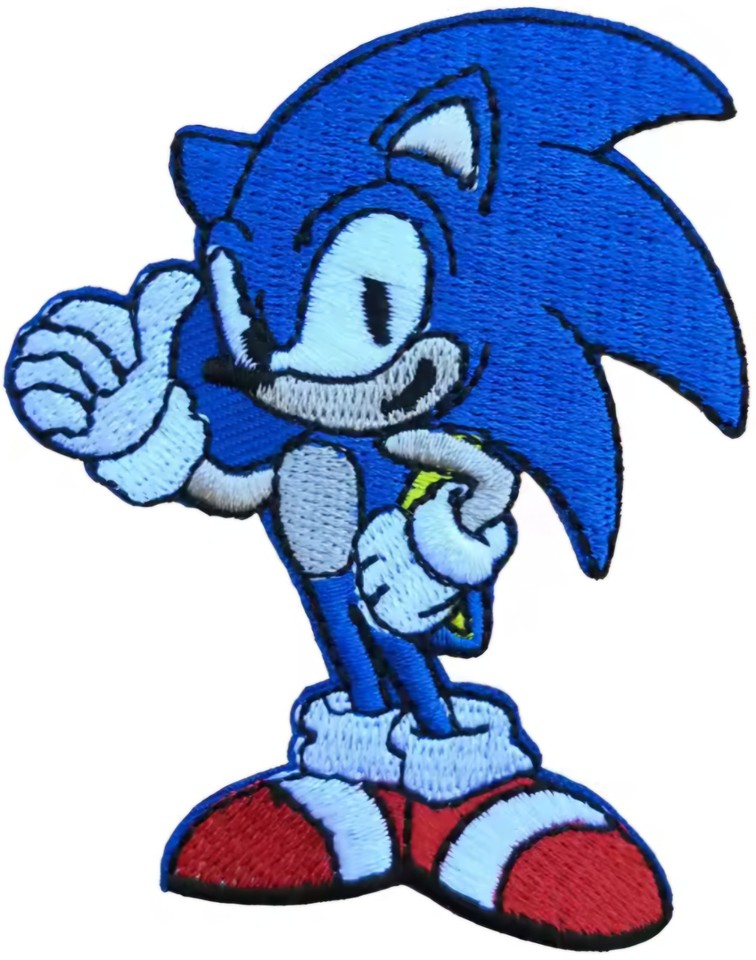 Sonic from Sonic the Hedgehog embroidered Iron on patch | eBay
