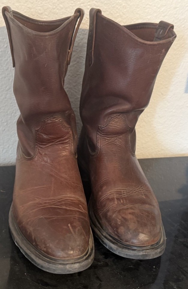 Red Wing Supersole Pecos 1132 Mens 11d ASTM Leather Pull On Cowboy Work ...