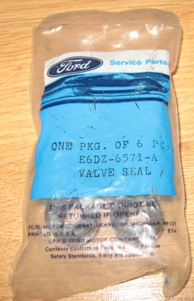 NOS Ford Valve Seals V-6 E6DZ-6571-A Exhaust E6DZ6571A | eBay