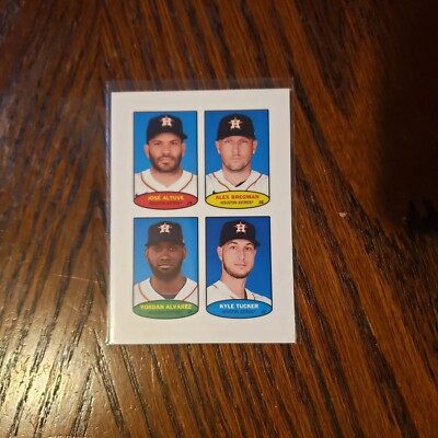 2023 Topps Heritage 74 Baseball Stamps Astros #74BS-65 66 67 68 YORDAN ...