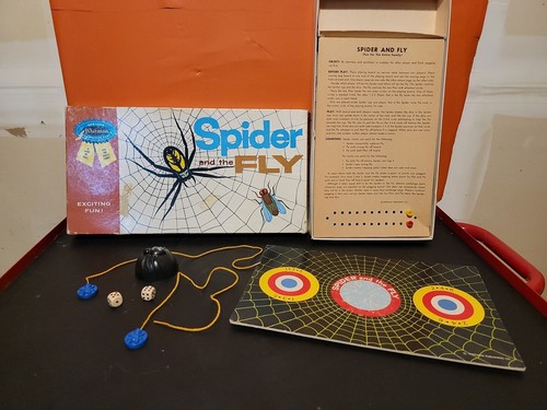 Vintage 1962 Spider and the Fly Board Game Whitman Mid Century Classic ...