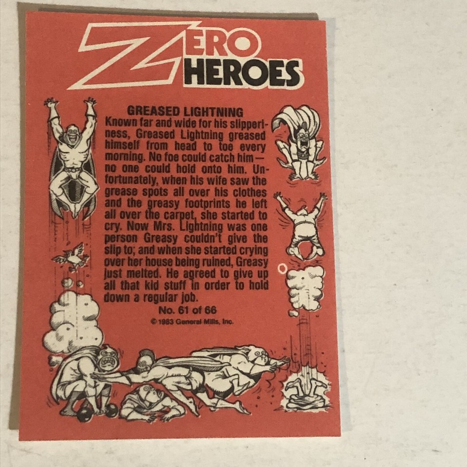 Zero Heroes Trading Card #61 Greased Lightning | eBay