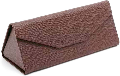 Foldable Eyeglass Case, PU Leather Glasses Case Portable Lightweight ...