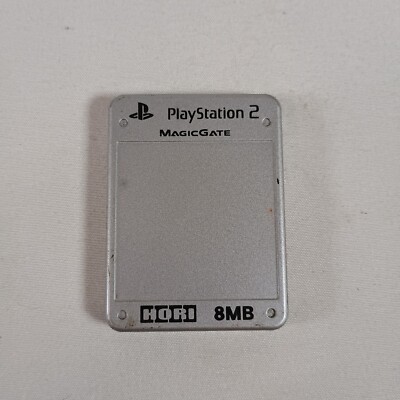 SILVER Hori PS2 Sony Playstation 2 8MB Magic Gate Memory Card - US Seller! | eBay