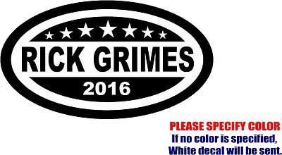 Rick Grimes for President Decal Sticker JDM Funny Vinyl Car Window ...