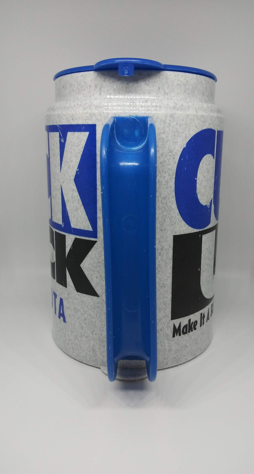 Blockbuster Video Plastic Travel Mug w/ Lid RARE USA 90s 1994 Curl Up ...