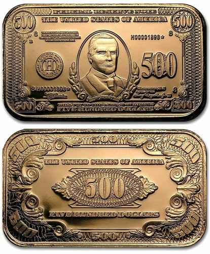 Set of Seven Banknote & Certificates 1oz. Pure Copper Bullion Bars!! | eBay