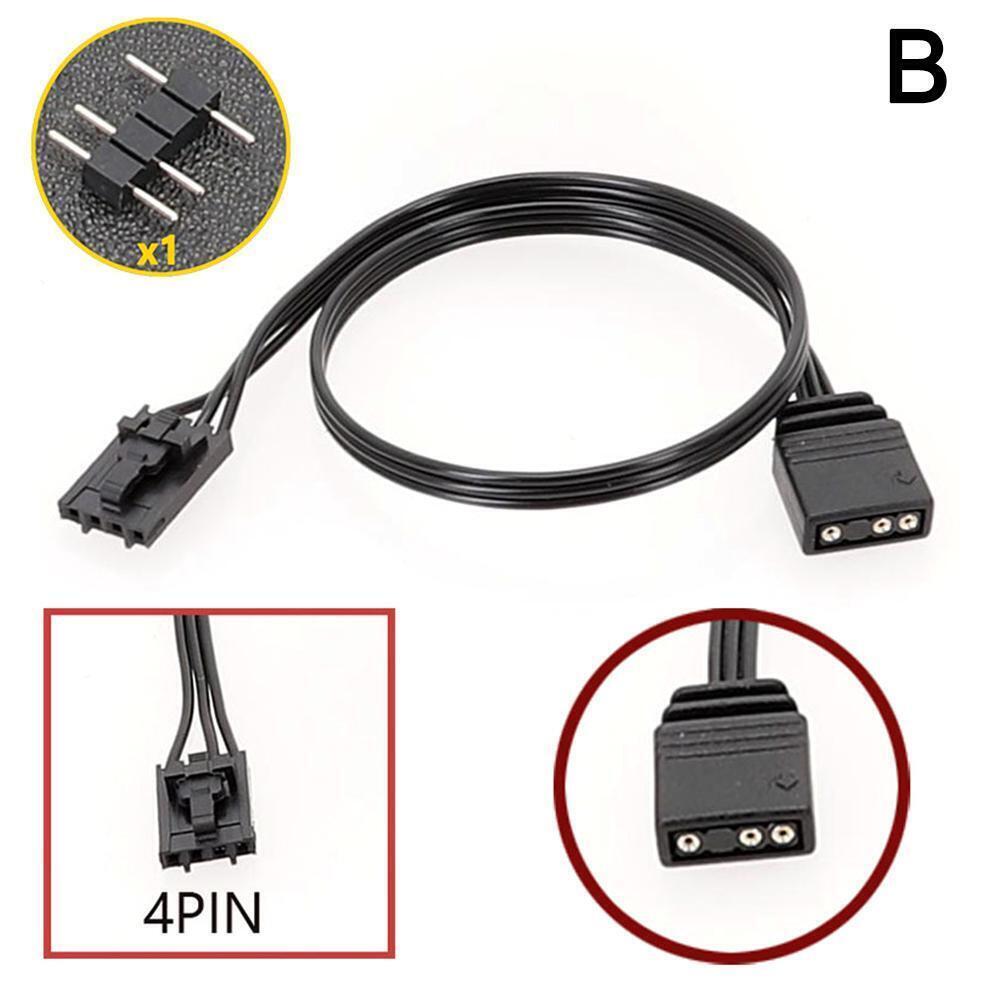 For Corsair 4 Pin RGB to Standard ARGB 5V 3 Pin Connector Adapter Cable ...