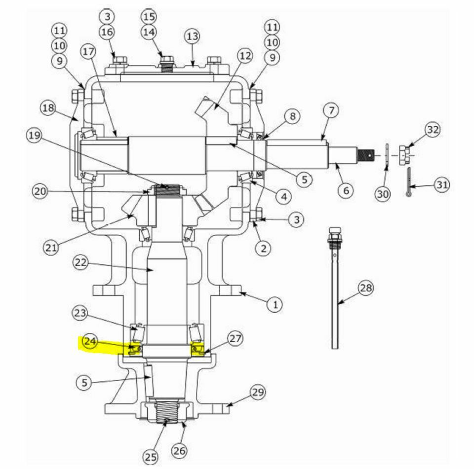 Servis Rhino NITRO FN10 FN15 FLEX-WING ROTARY MOWER Oil Seal 00779009 ...