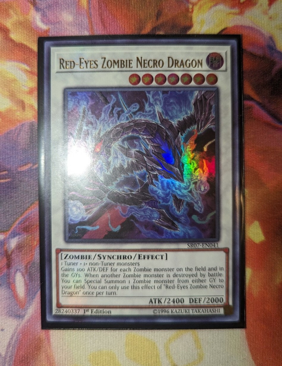 Yu-Gi-Oh! Red-Eyes Zombie Necro Dragon SR07-EN041 1st Edition Ultra ...