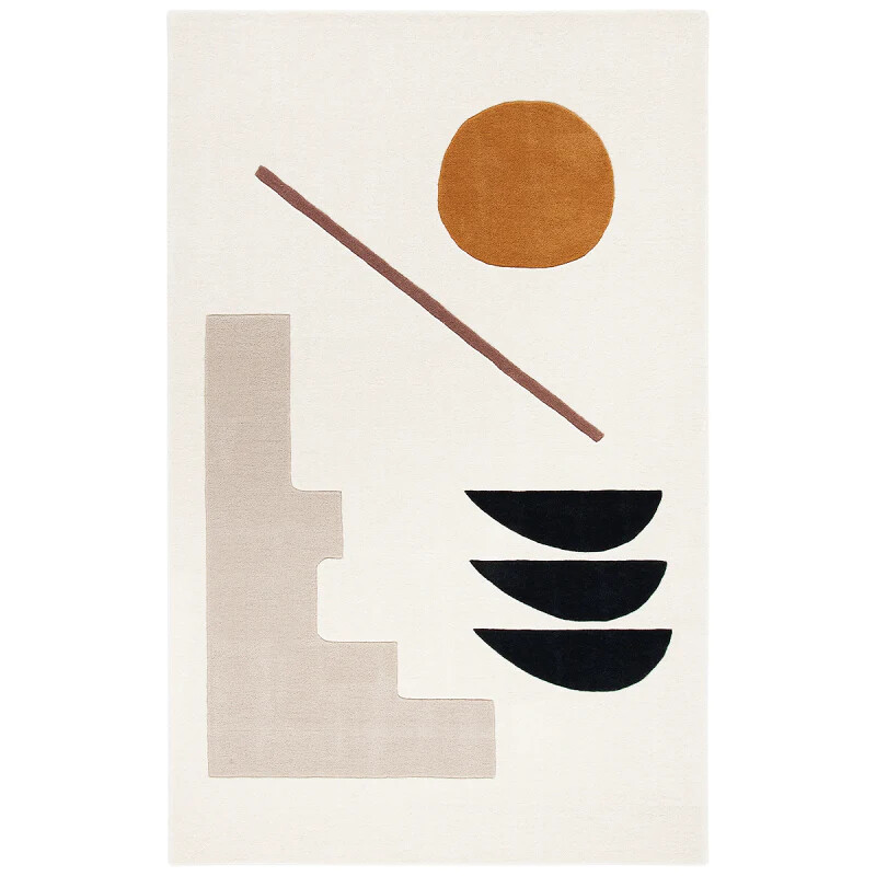 White Tufted | Hand Tufted Rug | Contemporary Carpet | Living Room ...