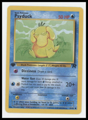 1st Edition Team Rocket Psyduck #65/82 | eBay