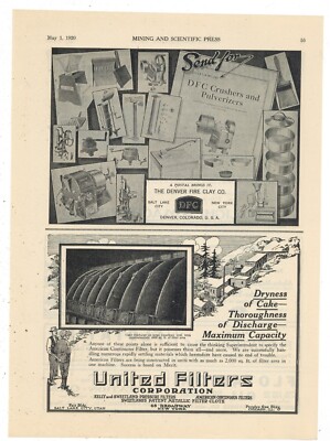 1920 Denver Fire Clay Co Ad: Promo for Crushers & Pulverizers Catalog ...