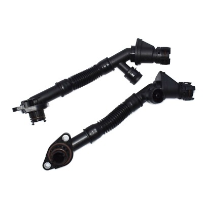 Set of 2 For BMW X5 X6 550i 650i 750i Crankcase breather Vent Hose ...