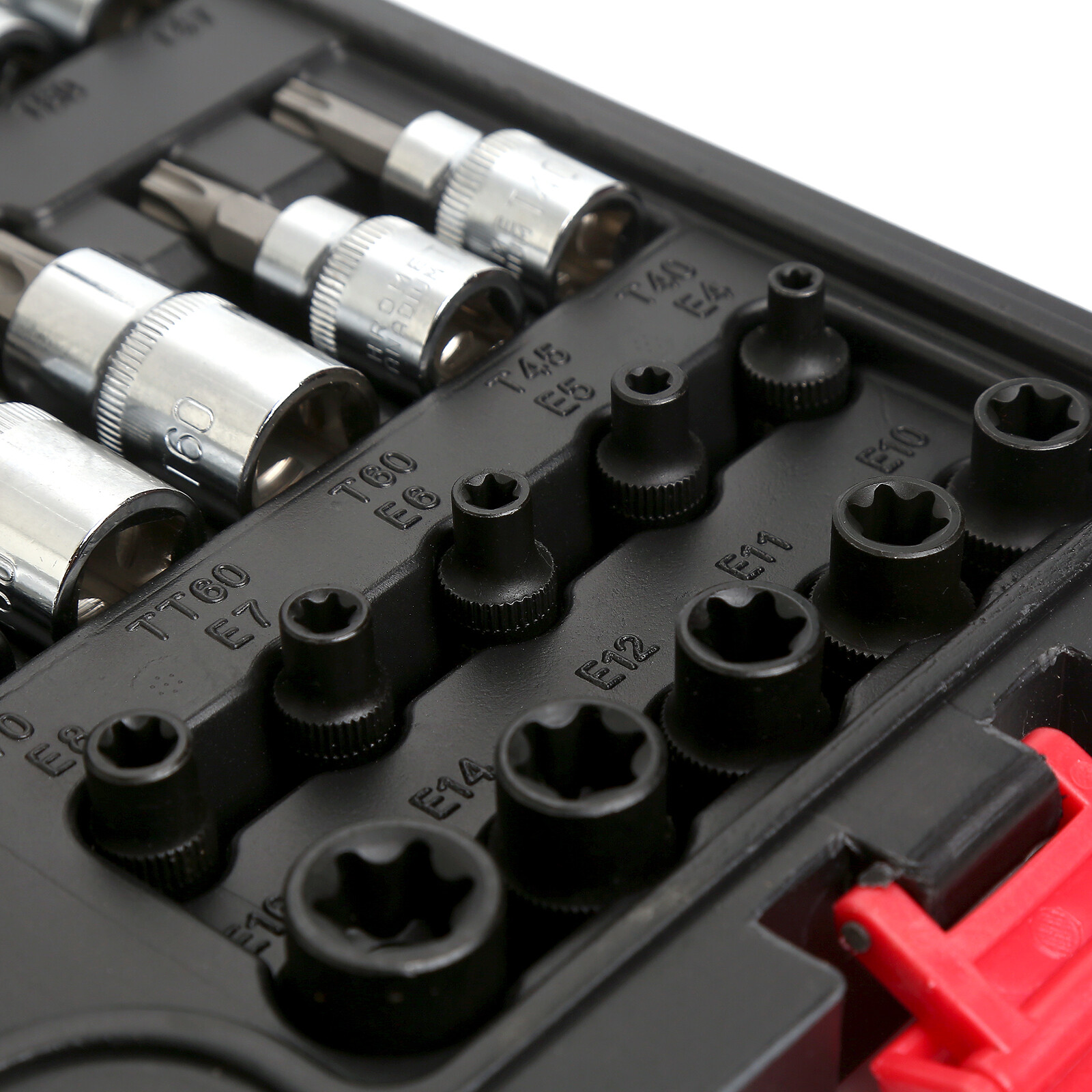 "107pcs 1/4"" 3/8"" 1/2"" Drive Bit Socket Set SAE & Metric Torx Hex ...