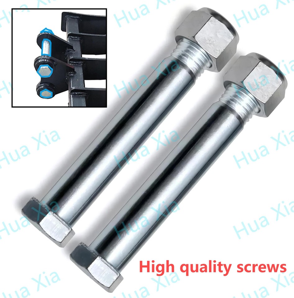 25mm/0.98in 6.3" Excavator Bucket Pins Coupler Pins Bolts and Nuts Kit ...