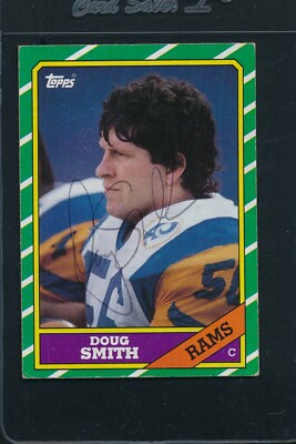 1986 Topps #83 Doug Smith Rams Signed Auto *35084 | eBay