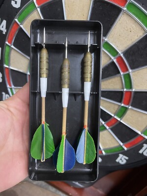 VINTAGE METAL TIP AND WOOD HANDLE CHAMPION THROWING DARTS | eBay