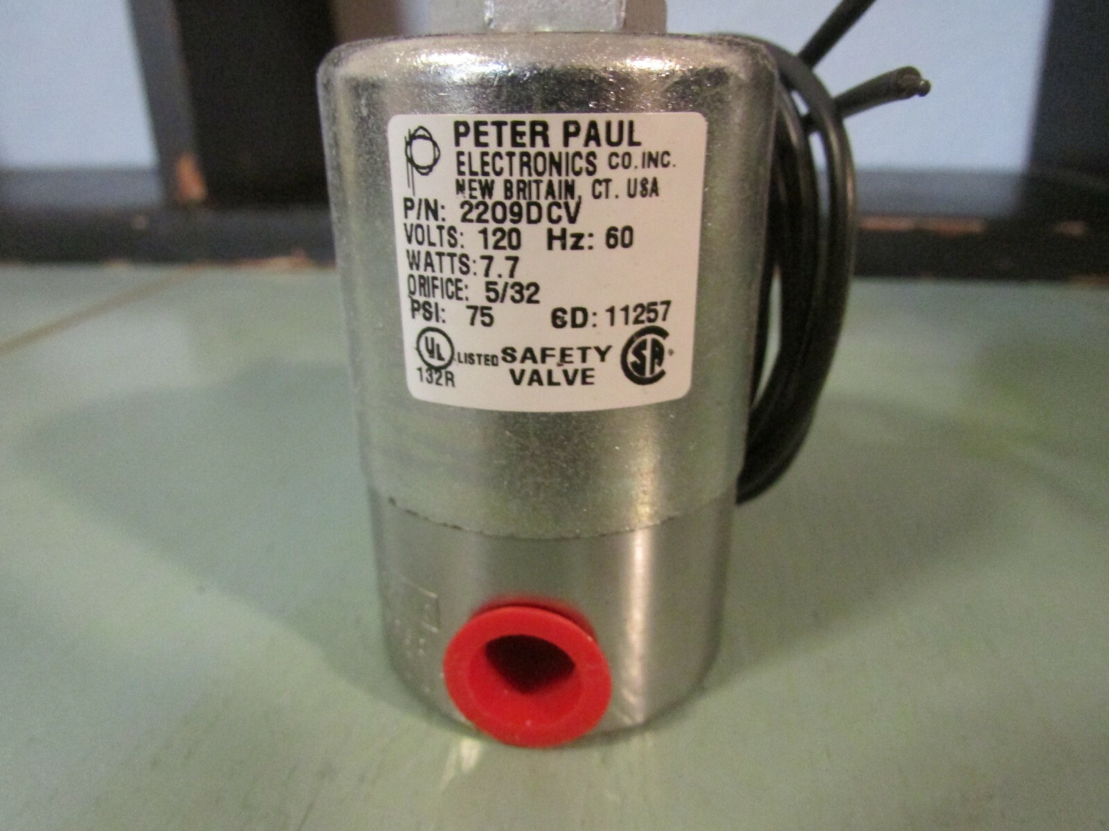Peter Paul Electronics 2209DCV Solenoid Valve 120V 60Hz 7.7 Watts Lot ...