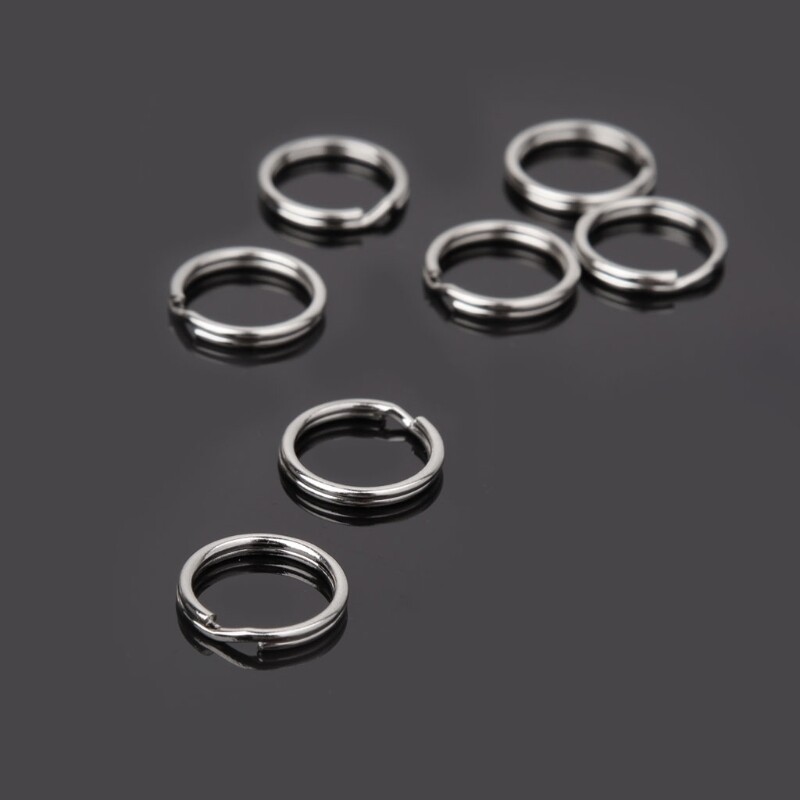 Mini Split Keychain Buckle Circle Clip Keychain Making DIY Keychain ...