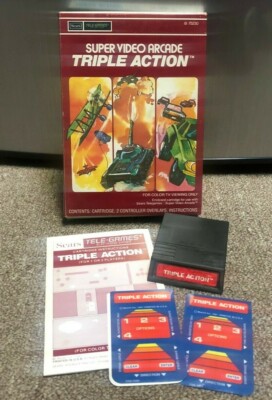 Arcade Sears Tele-Games Super Video Arcade Triple Action Set (Untested ...