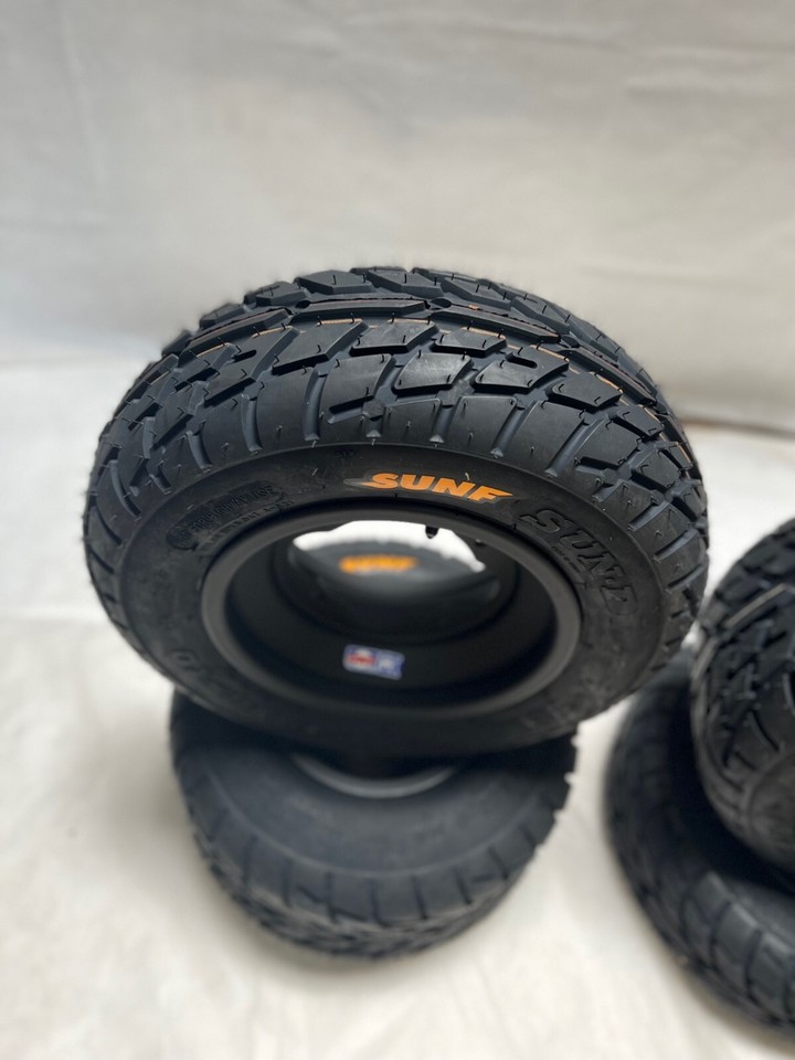 Sunf A021 Street Low Profile Tires DWT A5 Black Rims HondaTRX 450R ...