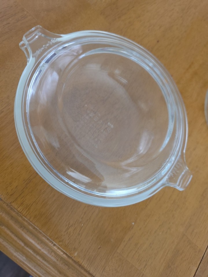 Vintage PYREX #019 Clear Glass 20oz/600 ml Baking Casserole Dish w/Lid ...