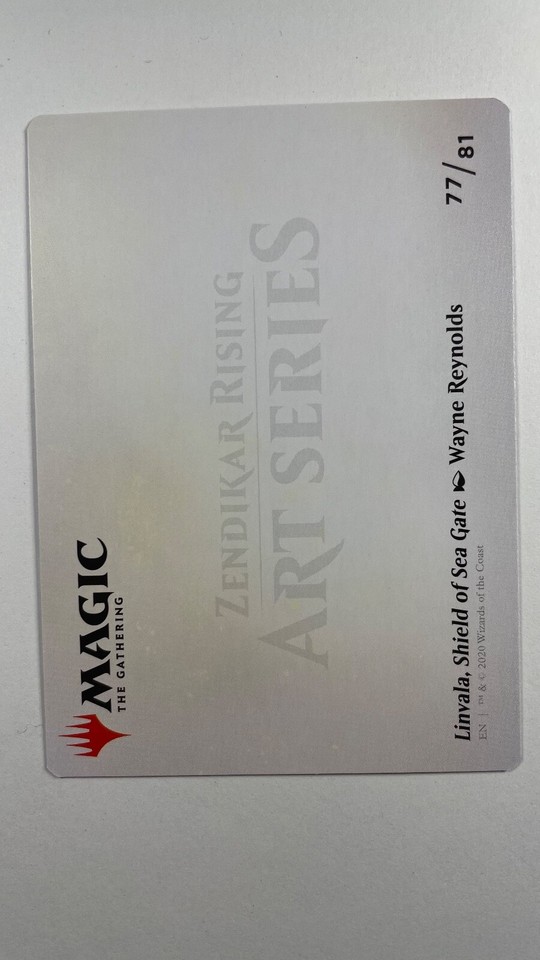 MTG Zendikar Rising Art Series Linvala, Shield of Sea Gate Art Card 77/ ...