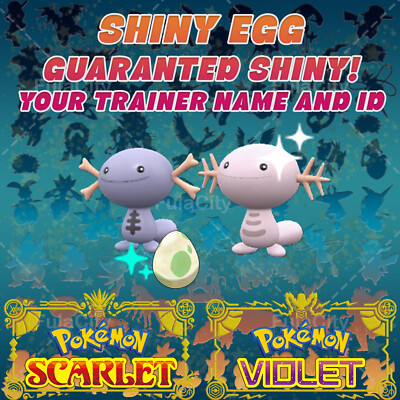 WOOPER POKEMON SCARLET VIOLET SHINY EGG 6 IV CUSTOM AVAILABLE | eBay
