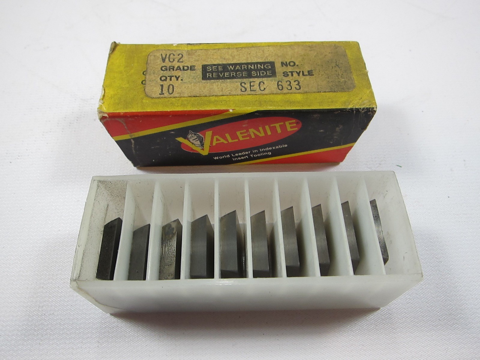 New Box Of 10 Valenite SEC633 VC2 VC-2 Carbide Inserts | eBay