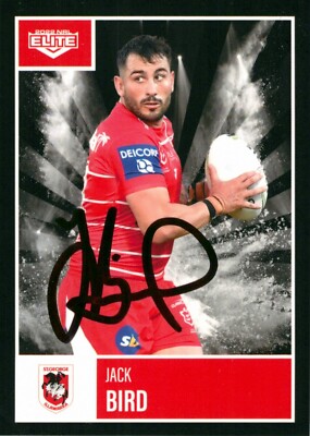 Signed 2022 ST GEORGE ILLAWARRA DRAGONS NRL Card JACK BIRD | eBay Australia
