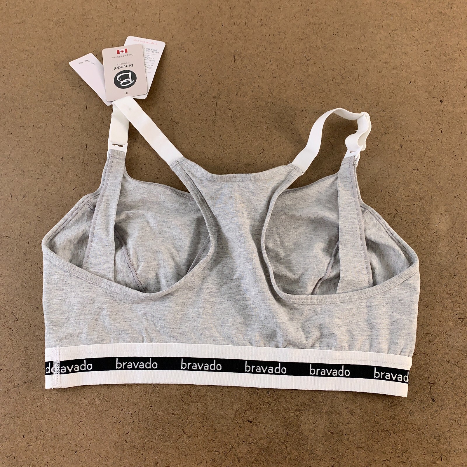 Bravado Designs Women's Medium Gray Original Full Cup Nursing Bra 1015VBA NWT | eBay