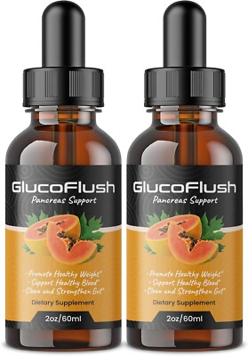 GlucoFlush Pancreas Support Promote Healthy Weight Supplements Serum ...