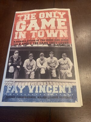 Fay Vincent Signed Autographed Book MLB Commissioner | eBay