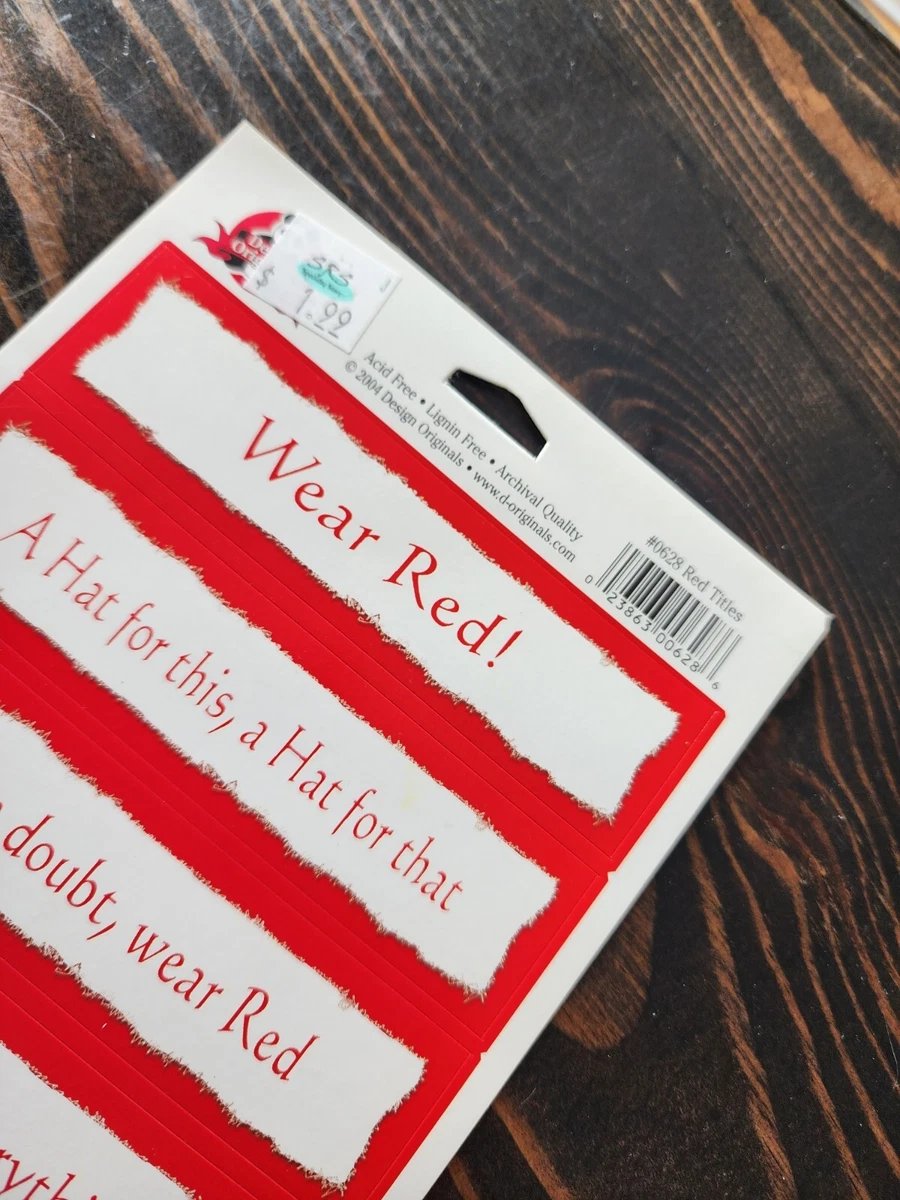 Red Hat Society Stickers